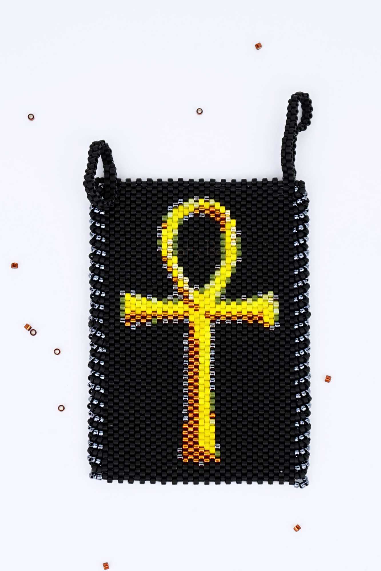 Ankh - even count peyote stitch tapestry pattern